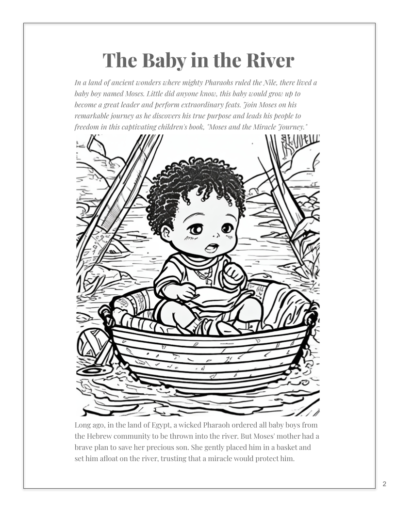 Full-size page 2 of Moses Magical Journey – The House of Jacob Bible ...